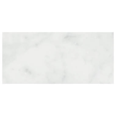 Belluno Designs Bianco Carrara 1" x 4" Marble Herringbone Honed Mosaic ...