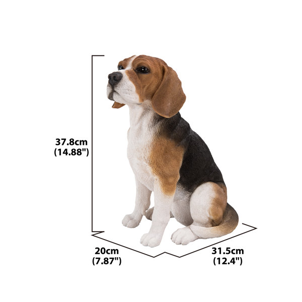 Hi-Line Gift Ltd. Beagle Dog Sitting Statue & Reviews | Wayfair