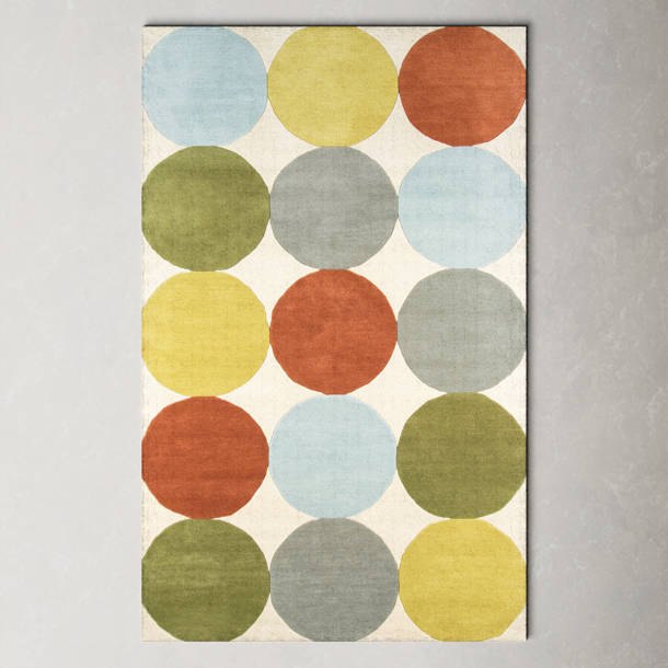 Glory Handmade Wool Blue/Green/Light Orange Rug & Reviews | AllModern