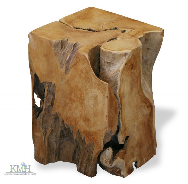 Union Rustic Haldis 31Cm Tall Solid Wood Decorative Stool | Wayfair.co.uk