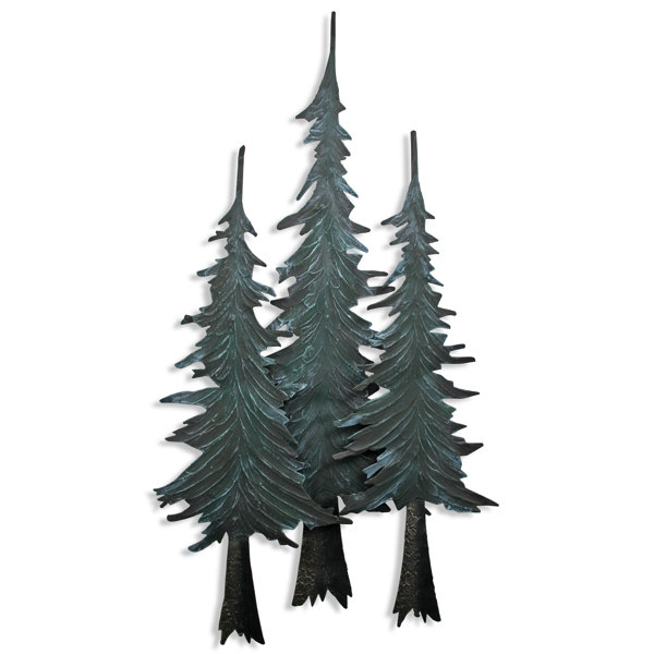Pine-tree-metal-wall-art | Wayfair