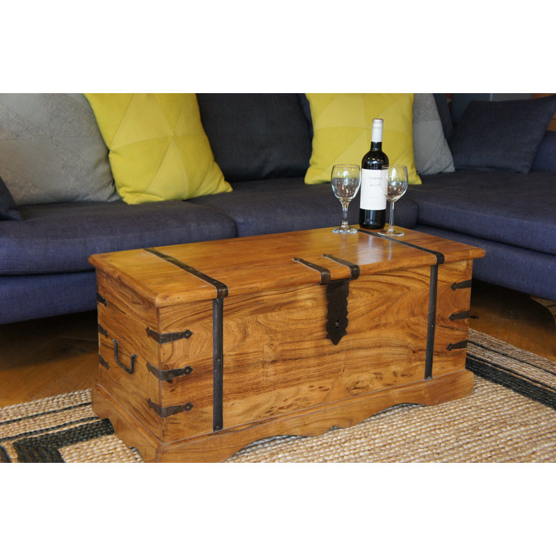 Three Posts Hamdan Sheesham Trunk Thakat Coffee Table & Reviews ...