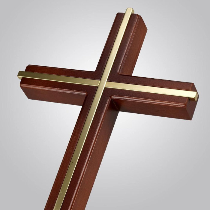 Trinx Wall Cross, Catholic Wooden Wall Décor | Wayfair