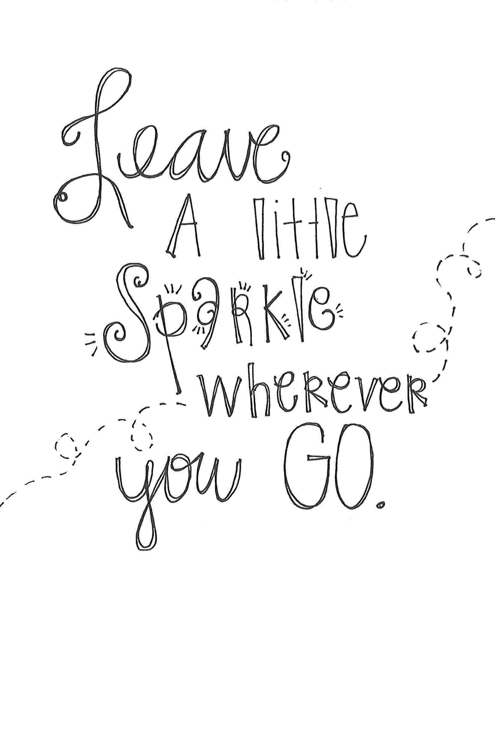 Trinx Leave A Little Sparkle - Wrapped Canvas Print | Wayfair