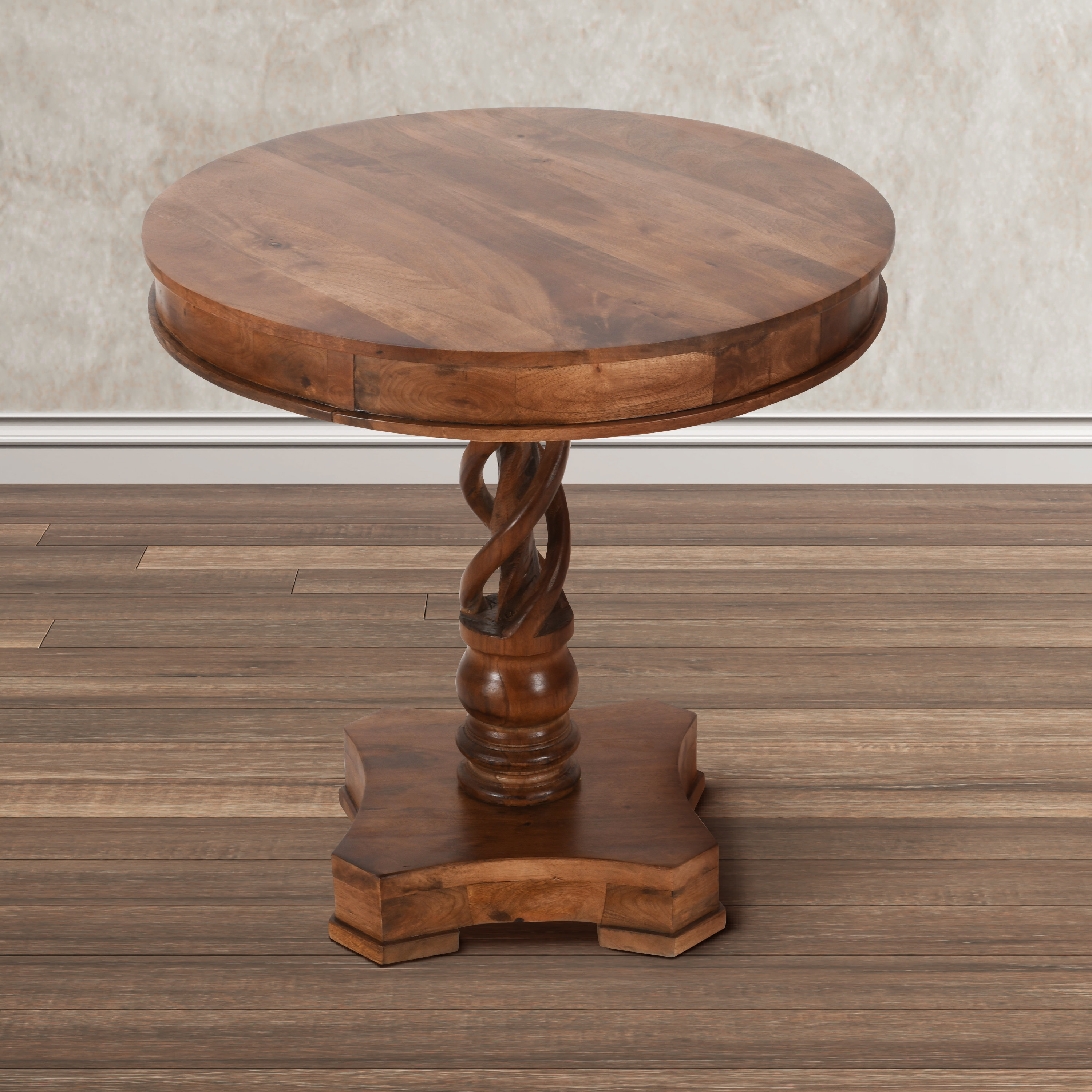 Canora Grey Dashiel Solid Wood Pedestal Dining Table | Wayfair