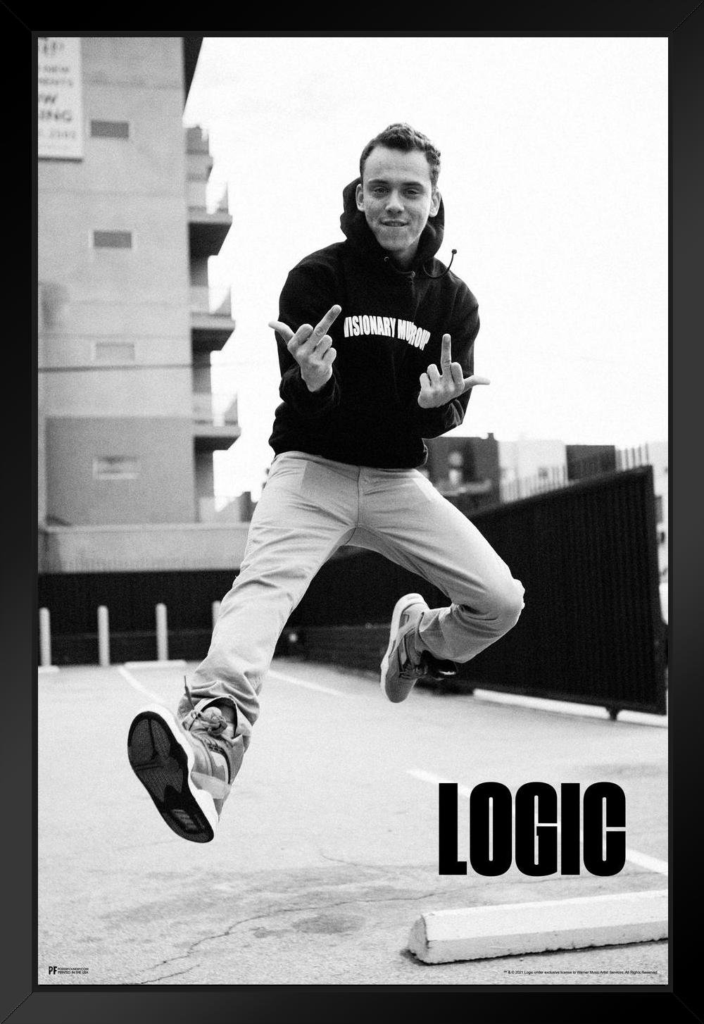Latitude Run® Logic Merch Middle Fingers Jump Photo Rap Posters Logic ... Latitude Run® Logic Merch Middle Fingers Jump Photo Rap Posters Logic ...