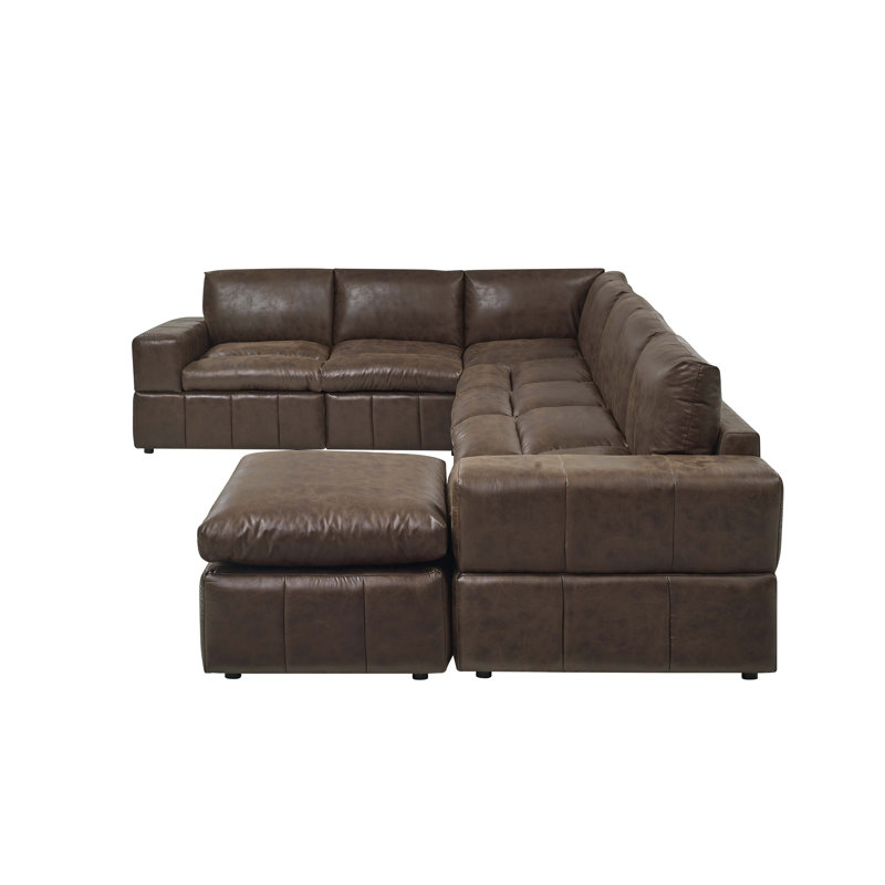 Ebern Designs Sorley 8 - Piece Upholstered Sectional & Reviews | Wayfair