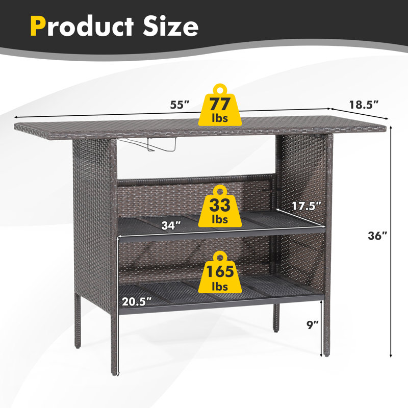 Latitude Run® Outdoor Buffet & Console Table & Reviews | Wayfair