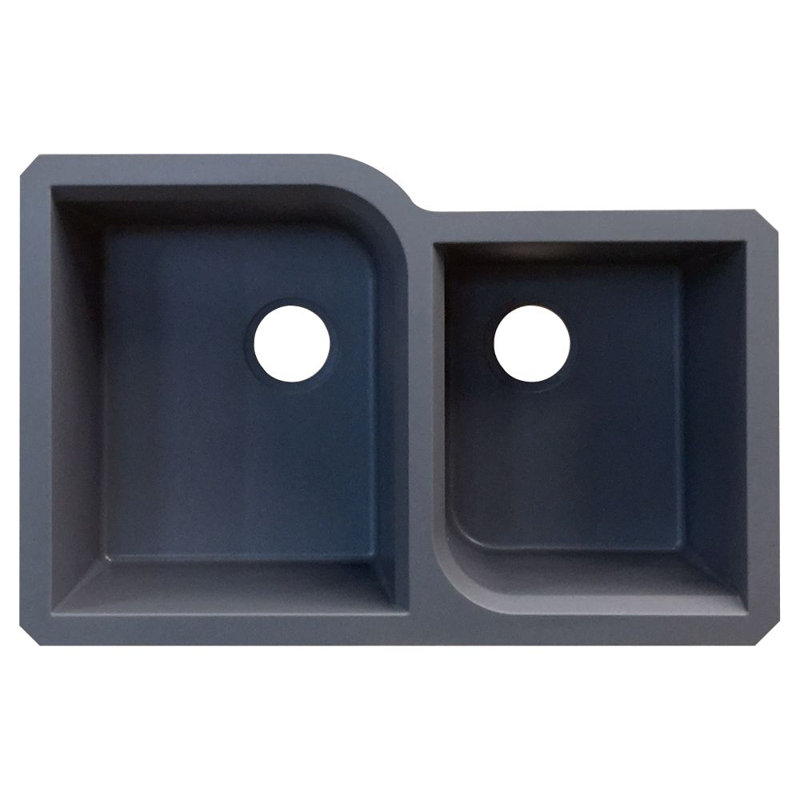 Transolid Radius 20.75'' W Double Bowl Undermount Kitchen Sink ...