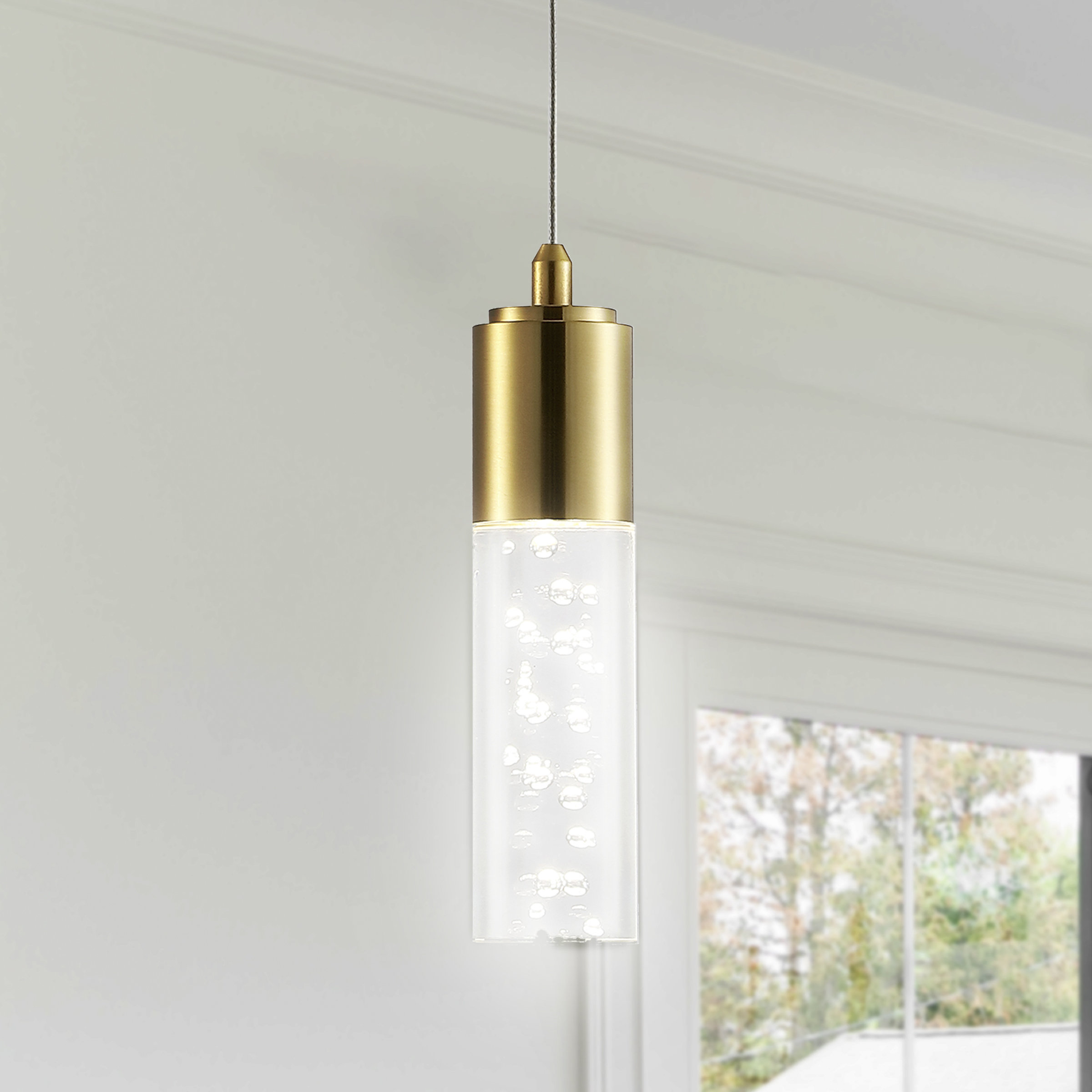 Wrought Studio Octa 1 - Light Single Cylinder LED Pendant & Reviews ...