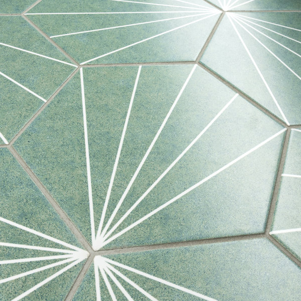 Merola Tile Aster 9" x 10" Porcelain Patterned Wall & Floor Tile ...