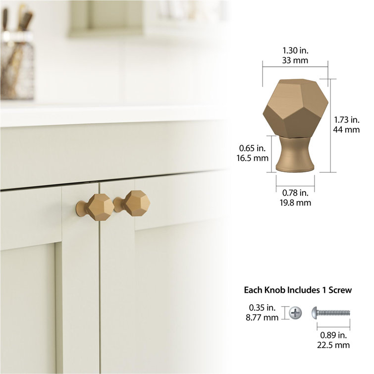 Ameriwood Decorative Pull Geometric Knob Multipack | Wayfair