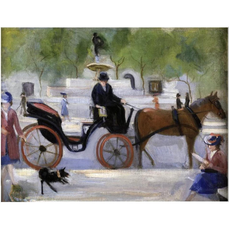 Winston Porter George Benjamin LUKS Central Park Carriage Unframe LUKS ...
