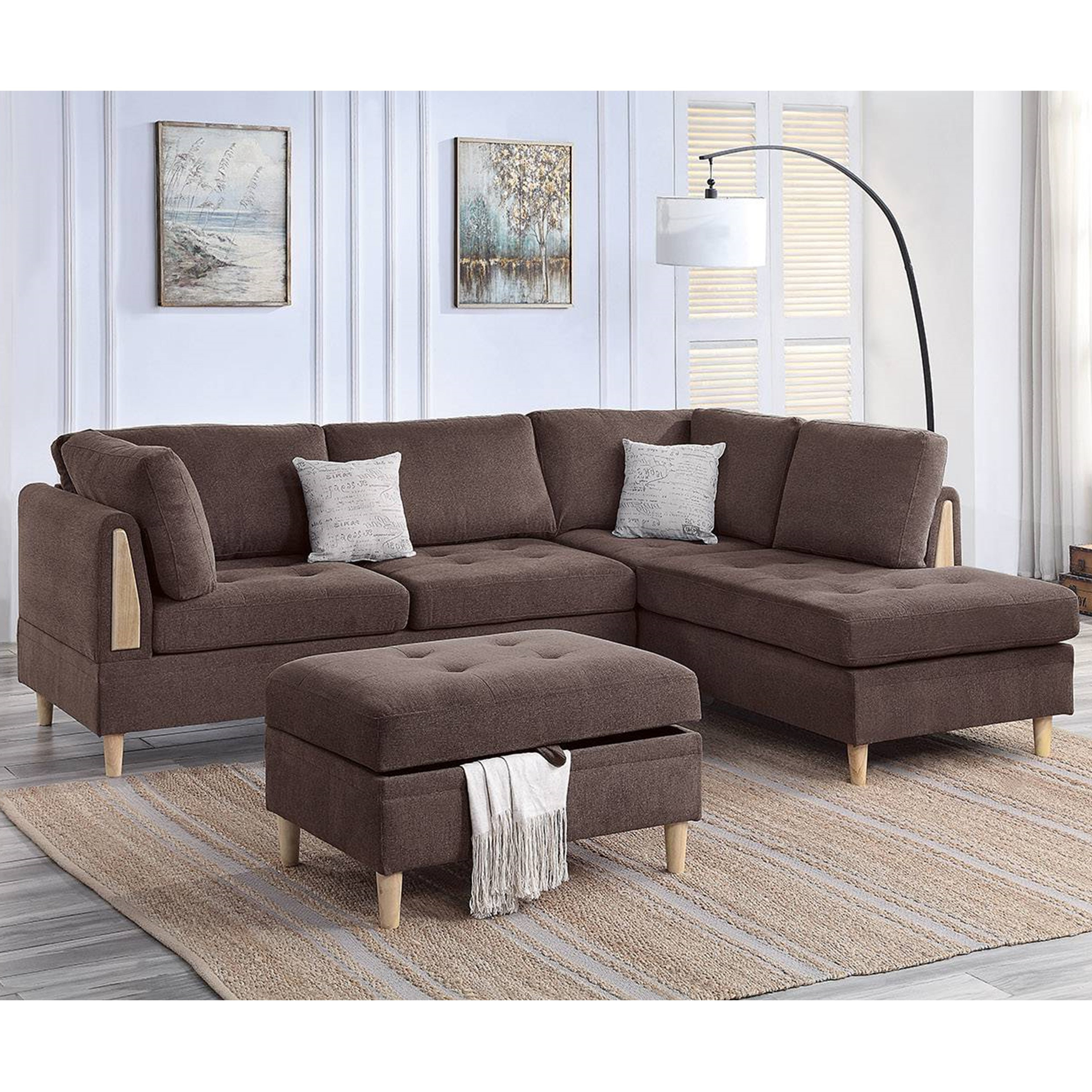 Latitude Run® Abigeal 3 - Piece Upholstered Sectional | Wayfair