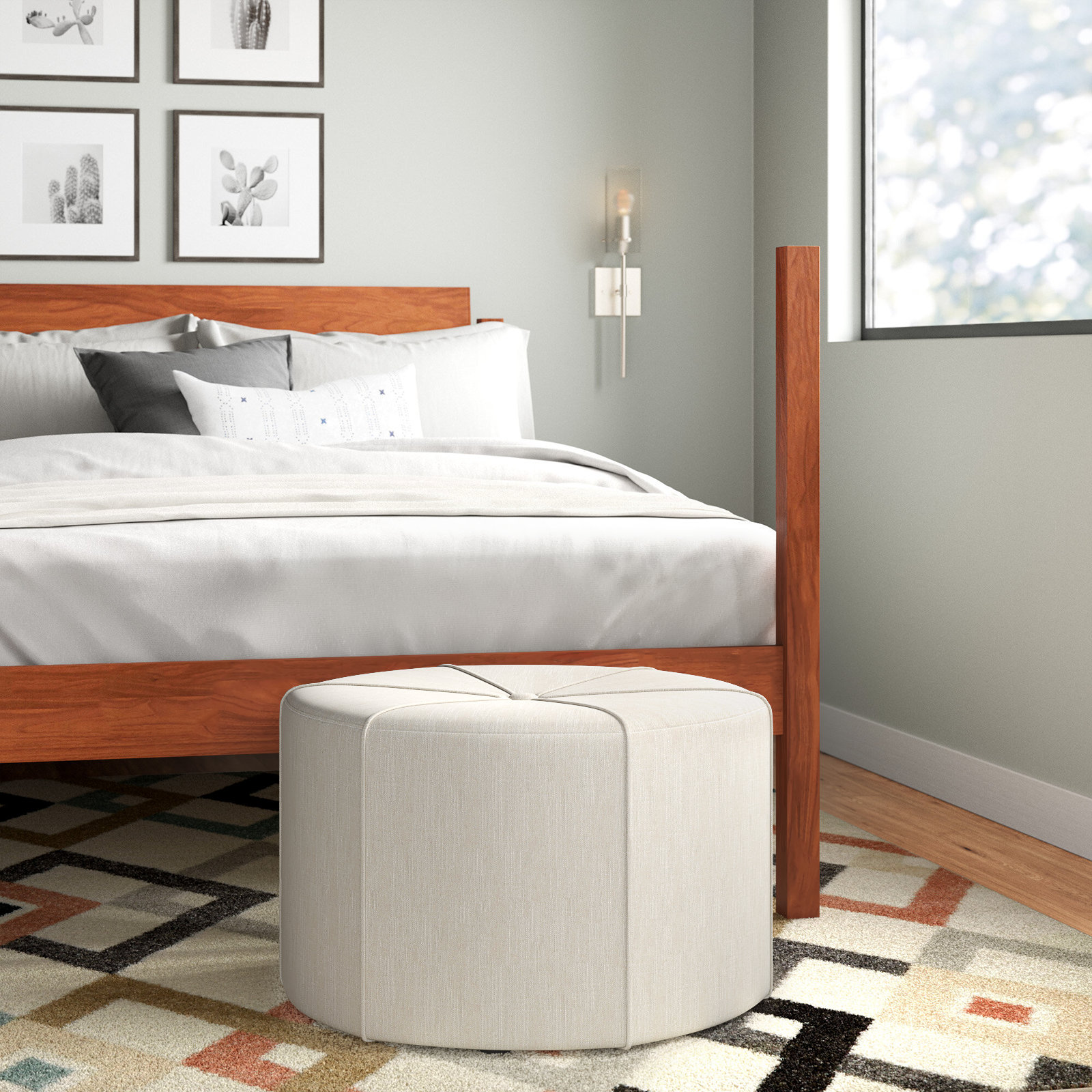 Wade Logan® Anthany Upholstered Ottoman | Wayfair