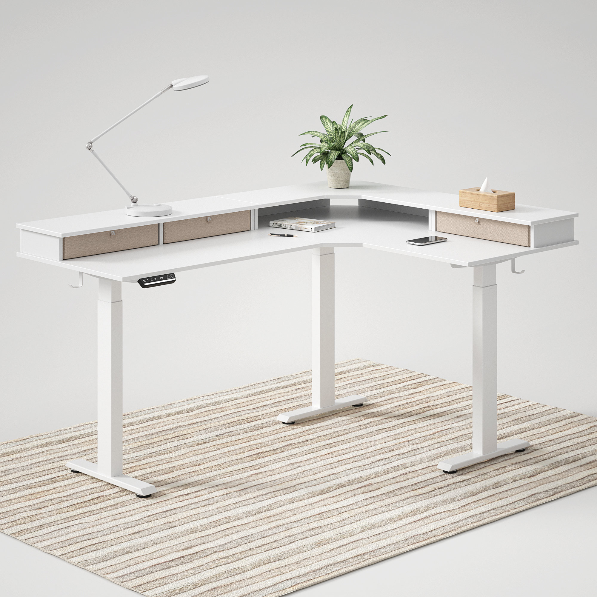 FEZIBO Color 63'' Desk & Reviews | Wayfair