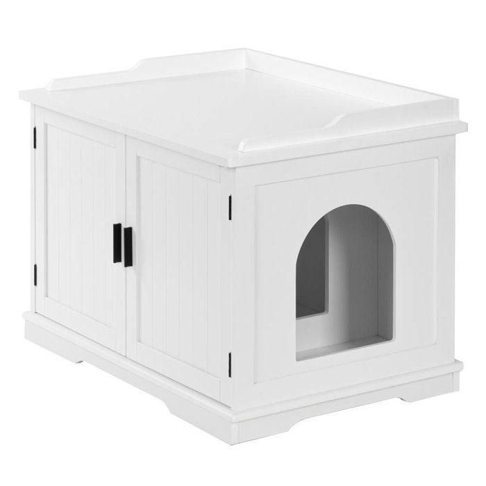 Red Barrel Studio® Ascensin Wood Litter Box Enclosure & Reviews | Wayfair