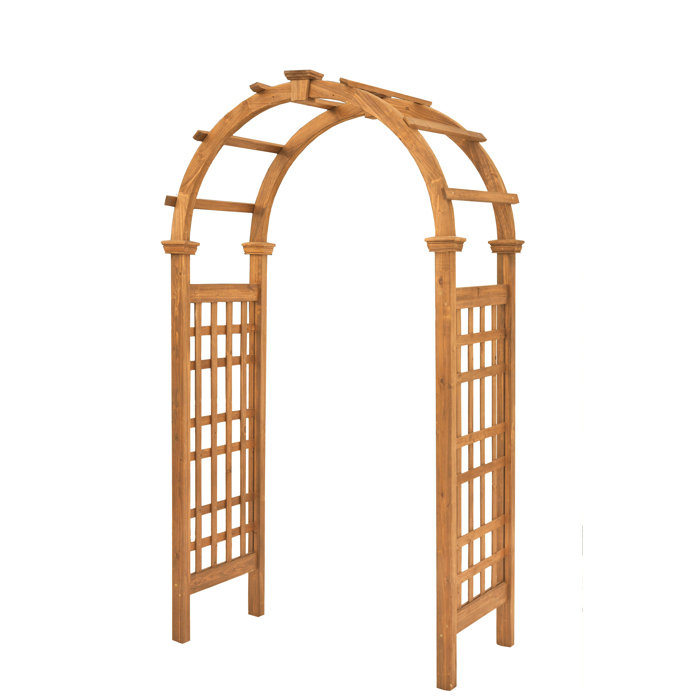 Vita Rosewood Wood Arbor & Reviews | Wayfair