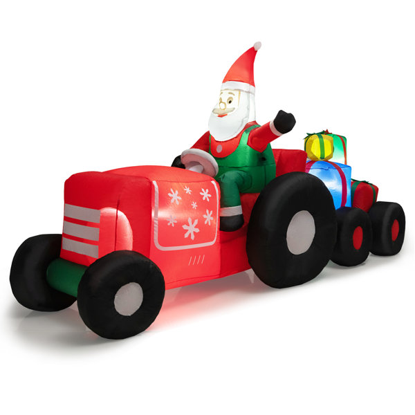 The Holiday Aisle® 6 Piece Santa on Truck Inflatable Set - Wayfair Canada