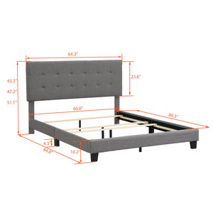 Winston Porter Roi Upholstered Bed & Reviews | Wayfair