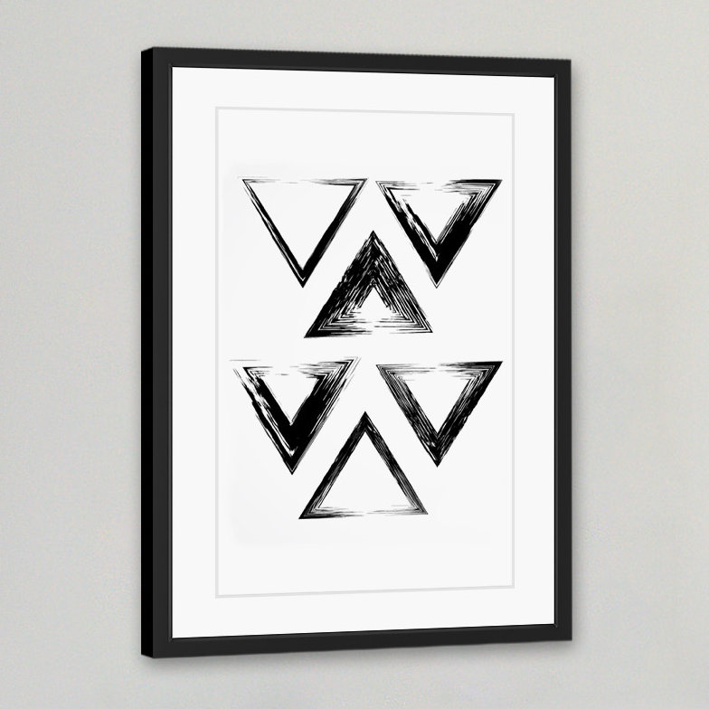 Marmont Hill Interlocking - Picture Frame Graphic Art & Reviews | Wayfair
