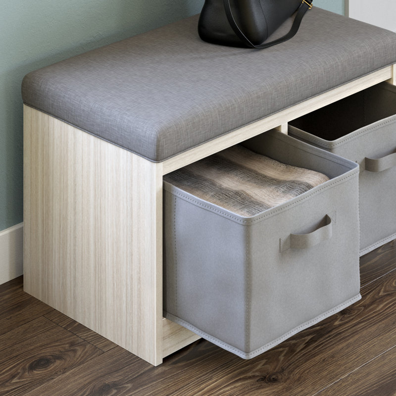 Ebern Designs Milosz Cubby Storage Bench & Reviews | Wayfair