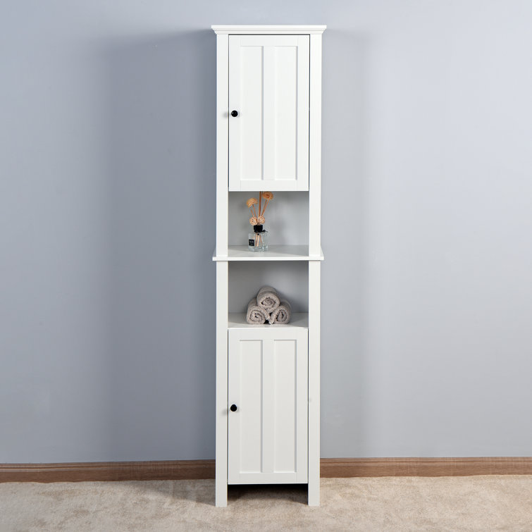 Lark Manor Radom Freestanding Linen Cabinet | Wayfair