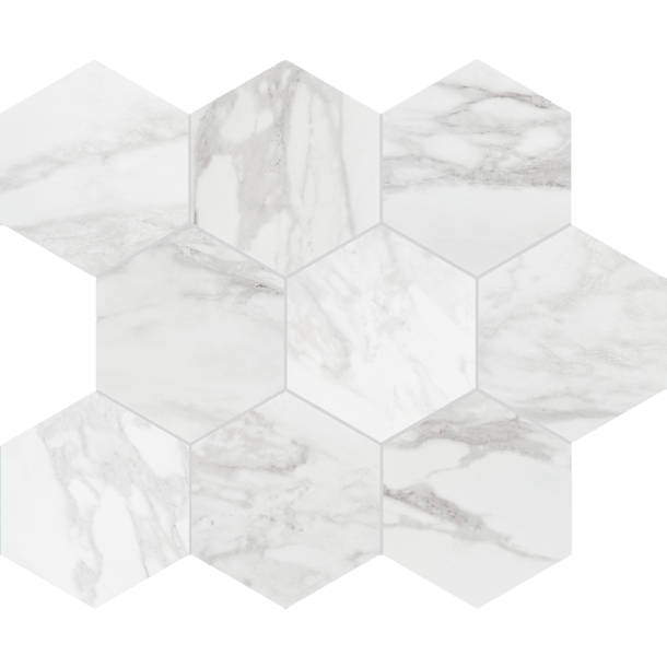 Daltile Perpetuo 24" x 24" Porcelain Marble Look Wall & Floor Tile (4 ...
