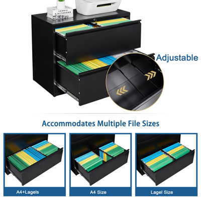 Inbox Zero Two-Drawer Side File Cabinet & Reviews - Wayfair Canada