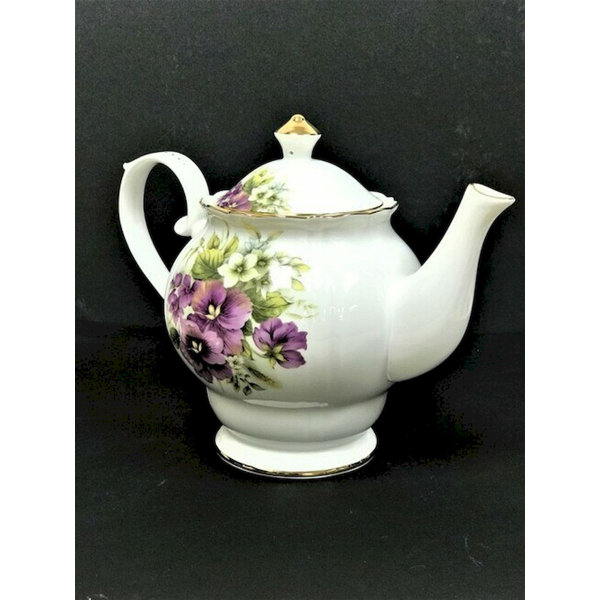 Purple-tea-pot-set | Wayfair