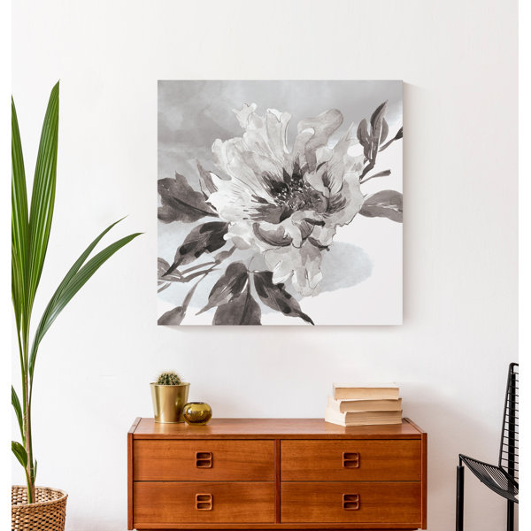 Gray-flower-wall-art | Wayfair