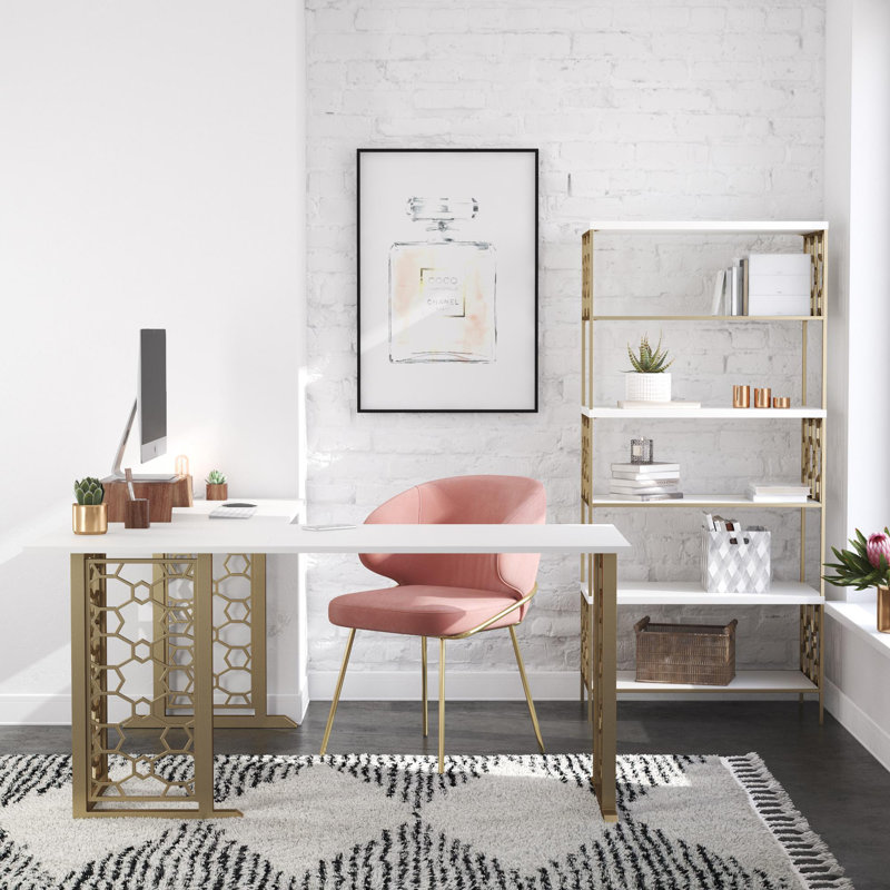 CosmoLiving by Cosmopolitan Ella 59.61'' Desk & Reviews | Wayfair