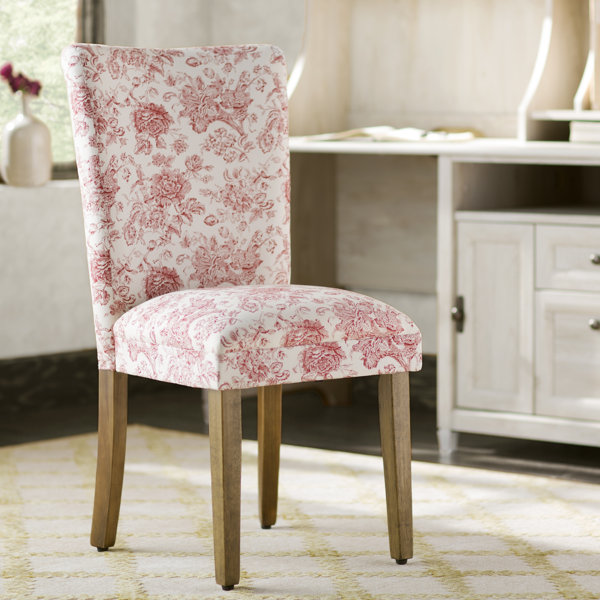 Red-floral-dining-chairs | Wayfair