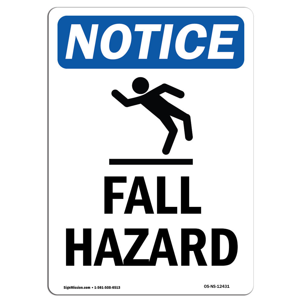 SignMission Fall Hazard Sign | Wayfair