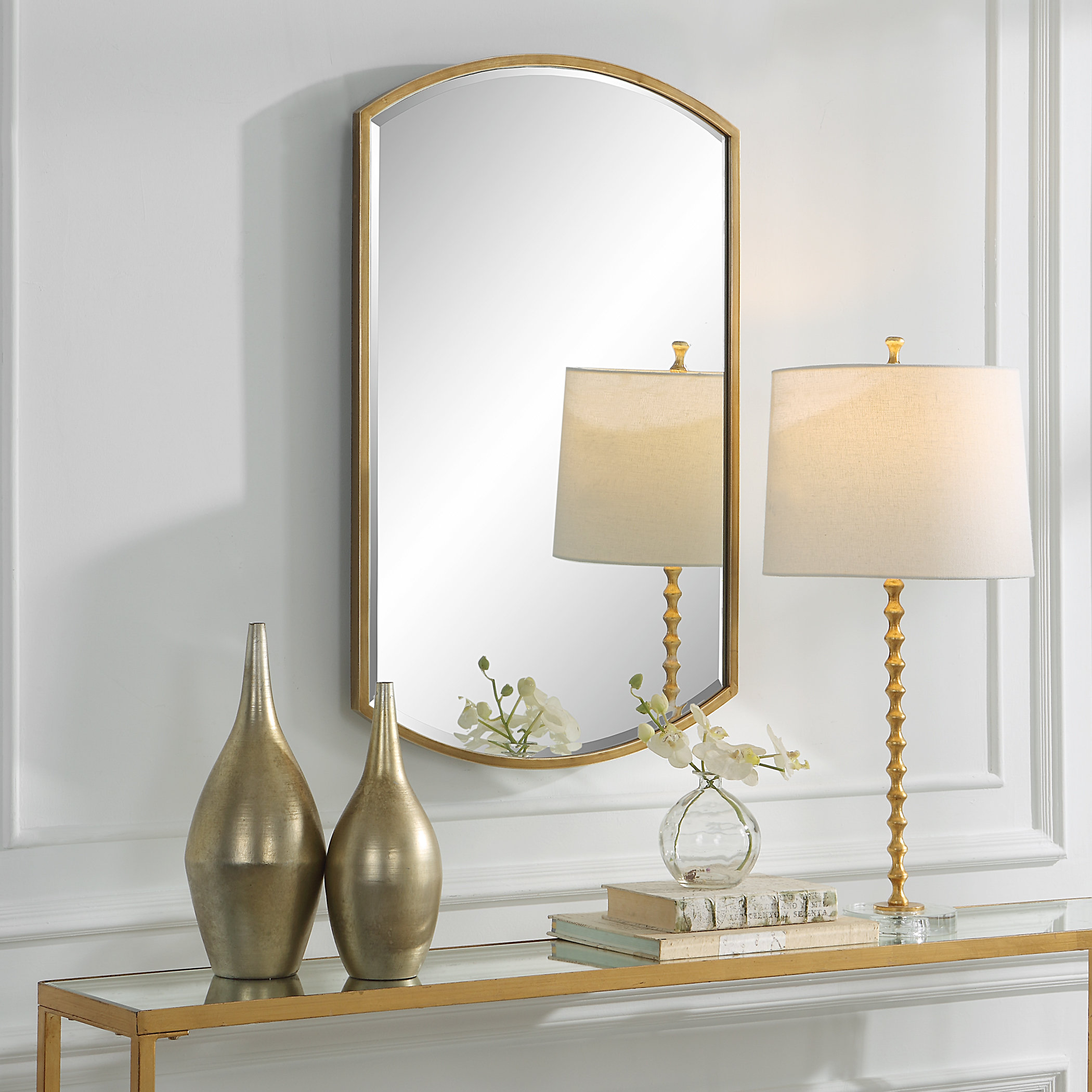 Willa Arlo Interiors Williams Arch Metal Wall Mirror | Wayfair