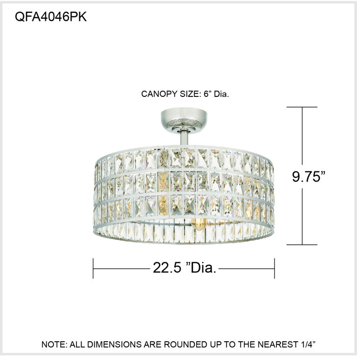 Everly Quinn 12'' Ceiling Fan with Light Kit | Wayfair