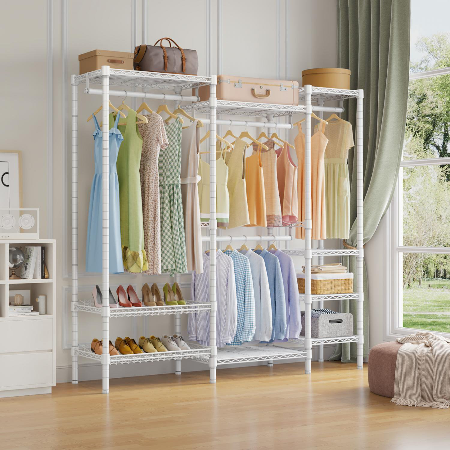 Rebrilliant Manuelito 71.6'' Metal Clothes Rack | Wayfair