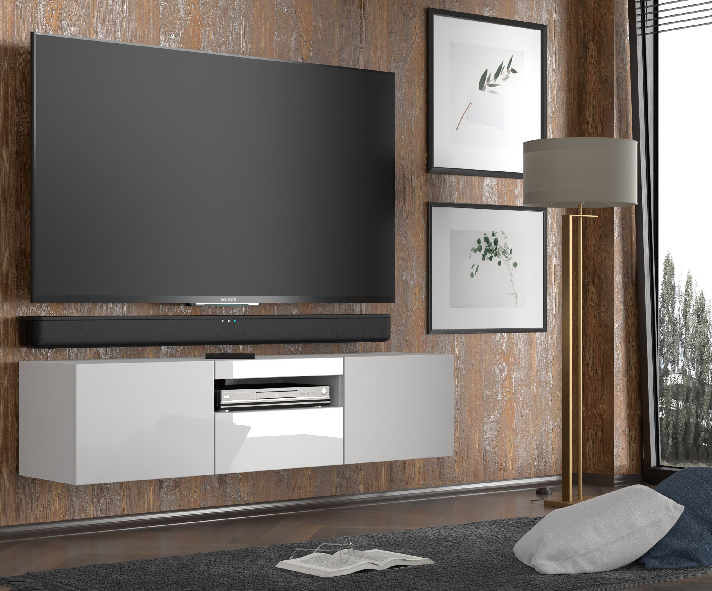 Ivy Bronx Alysen 59.06'' Media Console | Wayfair