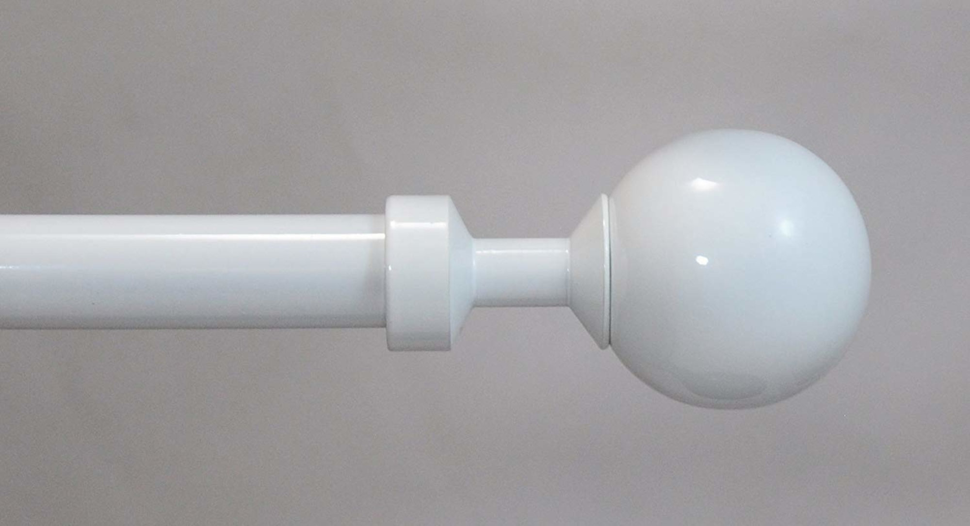 Alcott Hill® Verna Steel Ball Finial Drapery Curtain Single Rod ...