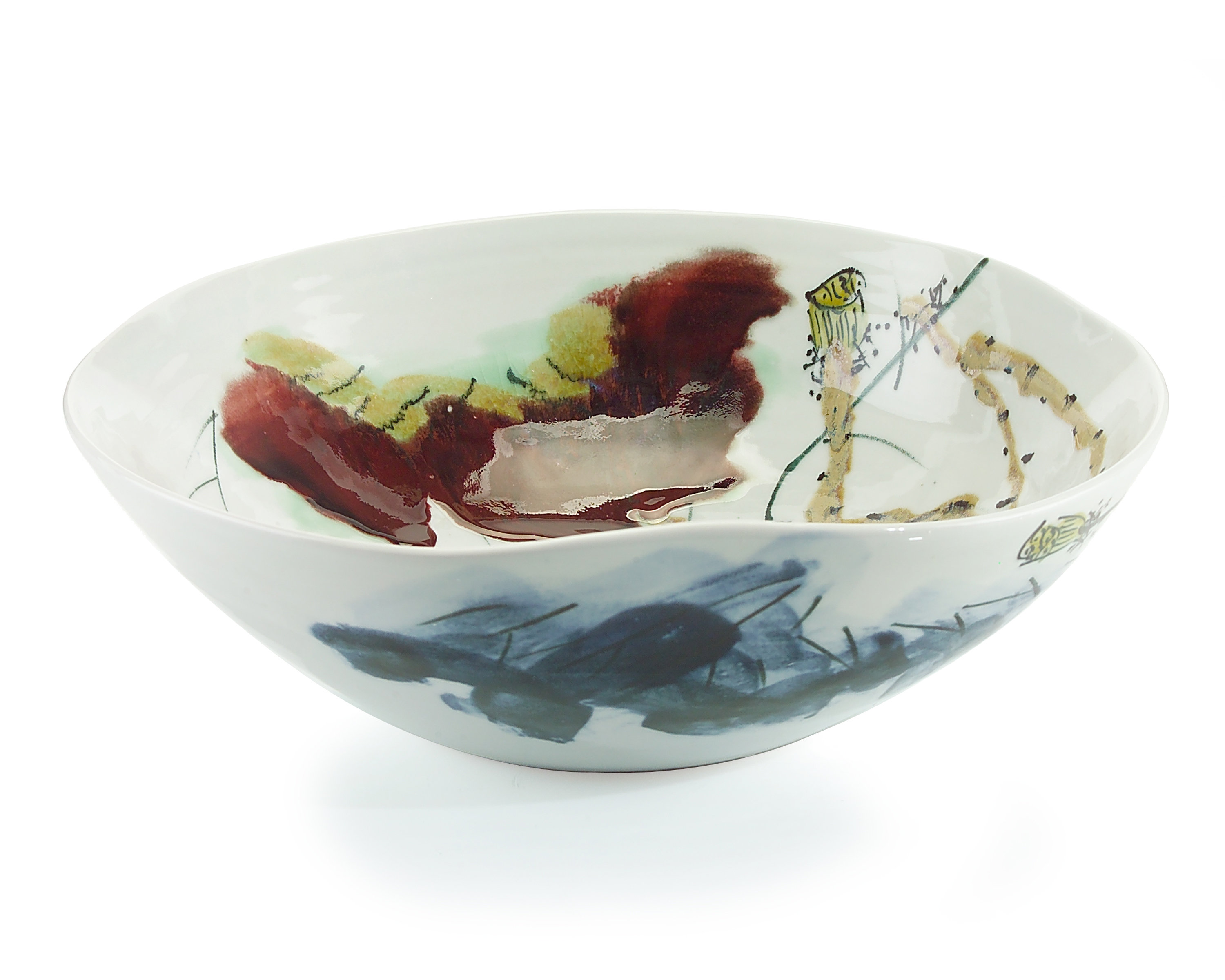 John-Richard Curled-Rim Ceramic Decorative Bowl | Perigold
