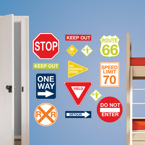 Road-sign-decals | Wayfair