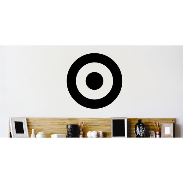 Design With Vinyl Bullseye Target Wall Decal | Wayfair