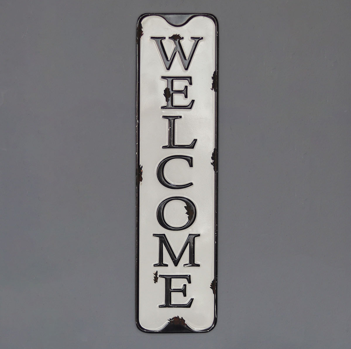 Gracie Oaks Rustic Welcome Embossed Metal Printing Wall Sign & Reviews ...