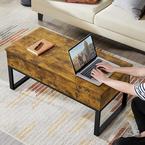 Borough Wharf Coffee Table With Storage Space, 2 Way Lift Top Coffee ...