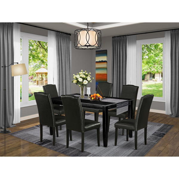 Alcott Hill® Lorri 6 - Person Solid Wood Dining Set & Reviews | Wayfair