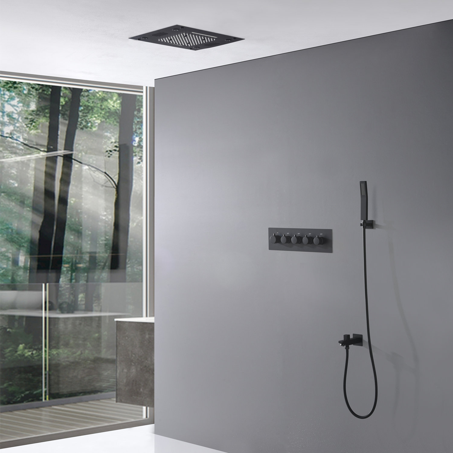 Smart Living&Technology Complete Led Music Shower System | Wayfair