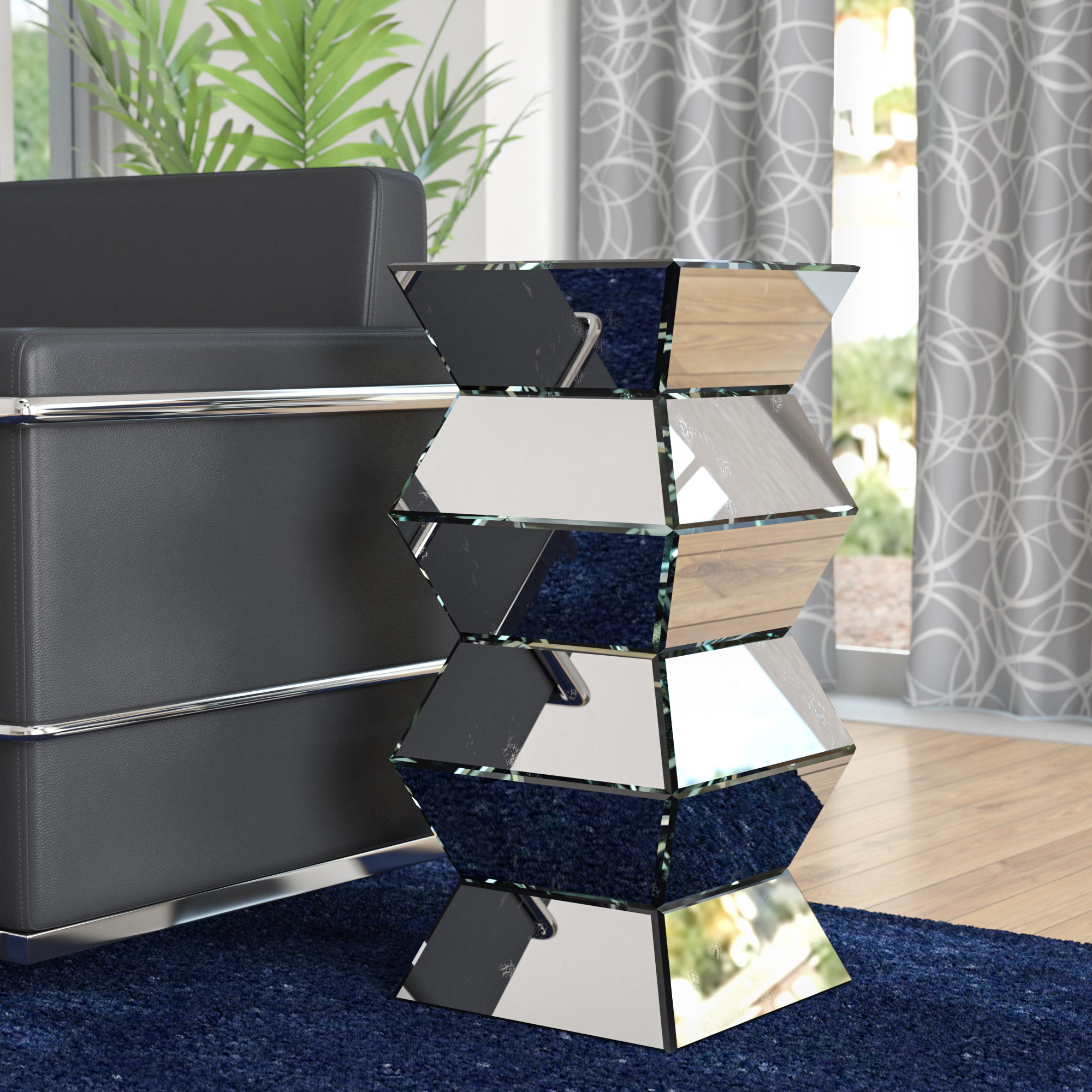 Orren Ellis Carla 26'' Tall Block End Table & Reviews | Wayfair