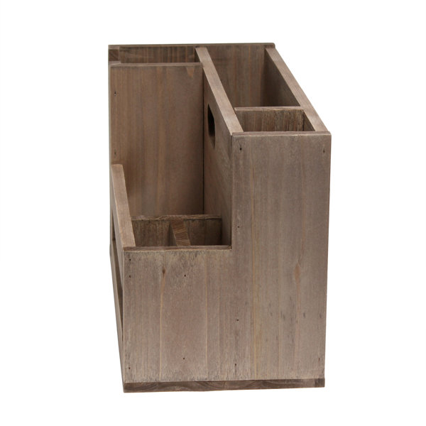 Gracie Oaks Wooden Flatware Caddy | Wayfair