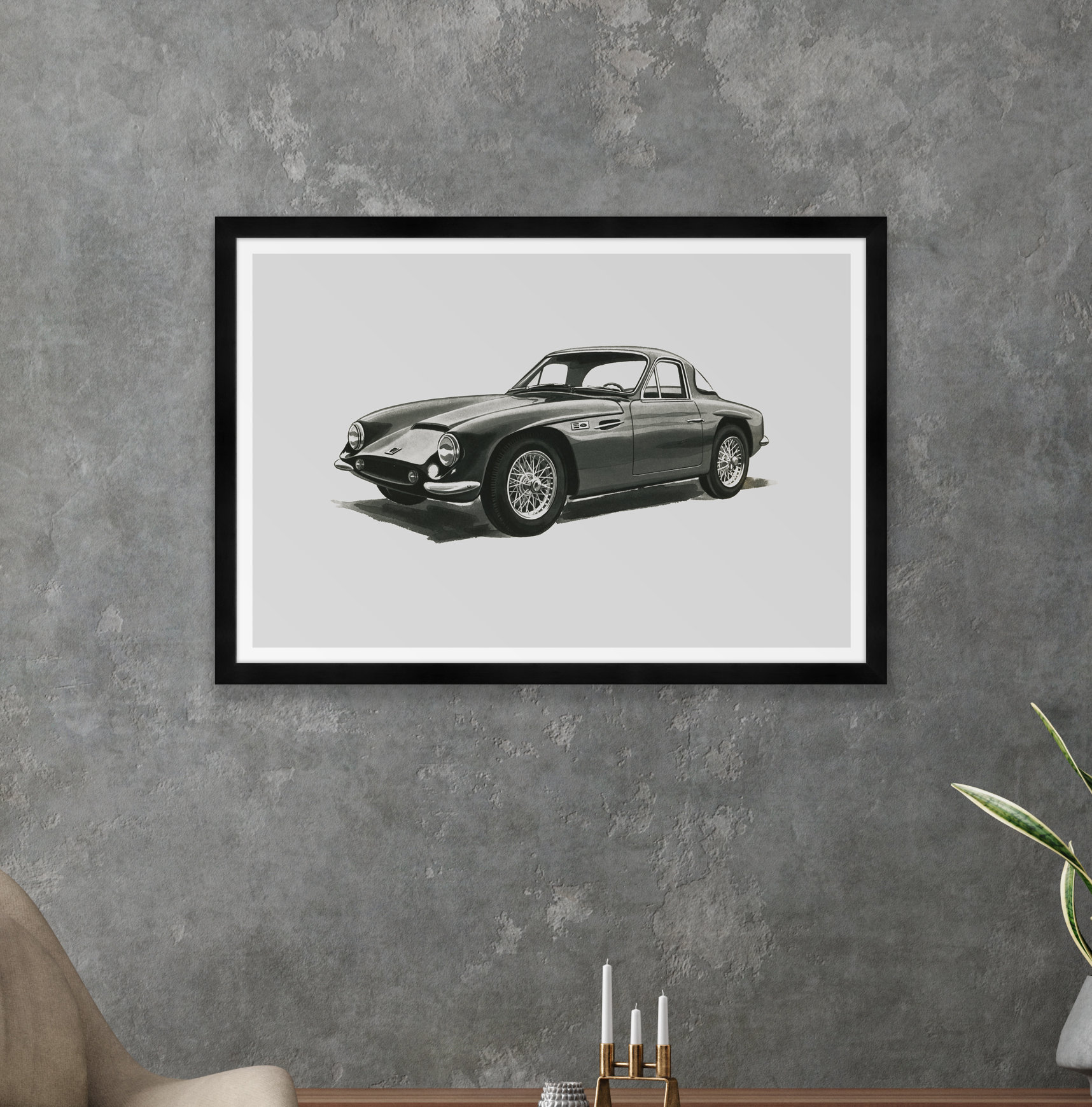 TK Home Sports Car - Picture Frame Print | Wayfair