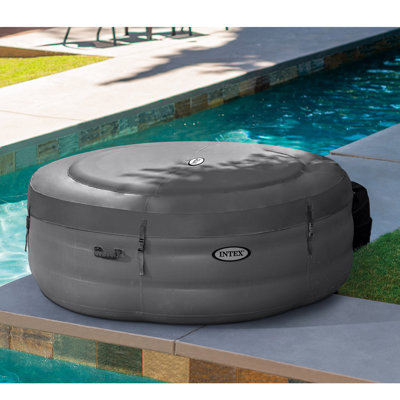 Intex Simple Spa 100-Jet Inflatable Hot Tub with Filter Pump and Cover ...